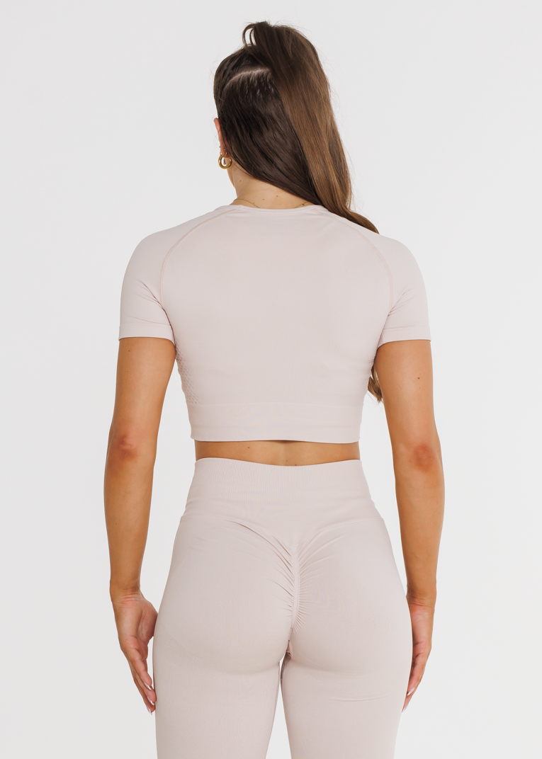 Prime Seamless Short Sleeve - Champagne – Evolve Apparel
