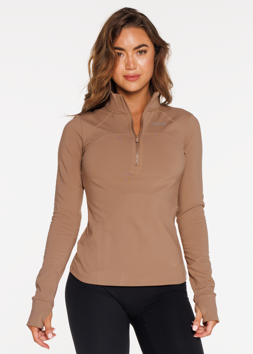 Dynamic Zip Jacket - Coffee – Evolve Apparel